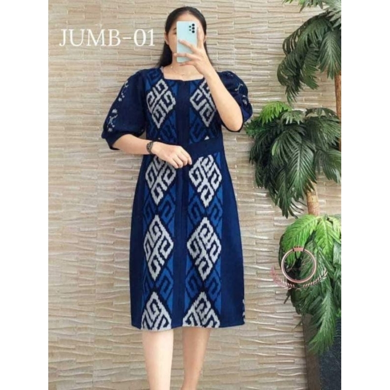 Jual BAJU DRESS TENUN TORAJA WARNA NAVY READY STOCK | Shopee Indonesia