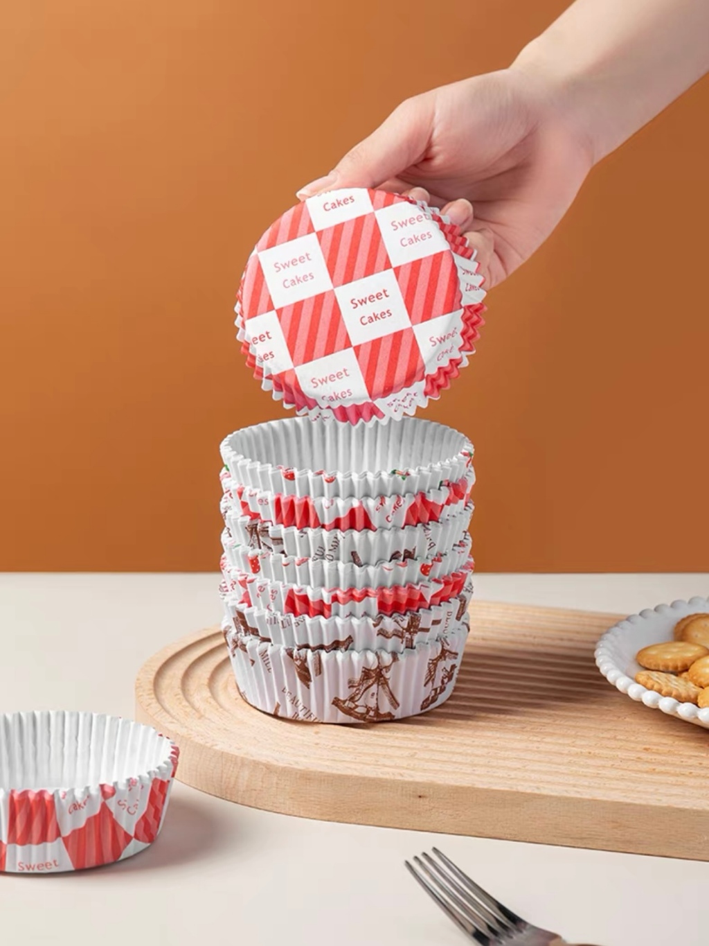 Jual [50 PCS] Paper Cup Roti BULAT / Cetakan Roti Paper Cup Laminasi ...