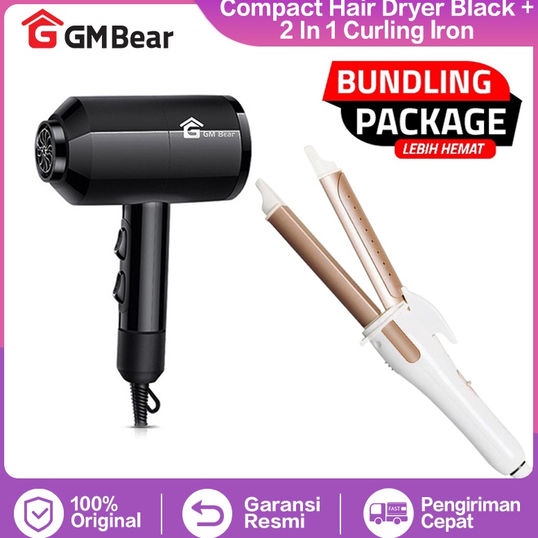 Jual GM Bear Bundle Hemat Hair Dryer 114 Catokan Rambut 2 in 1 1173 ...