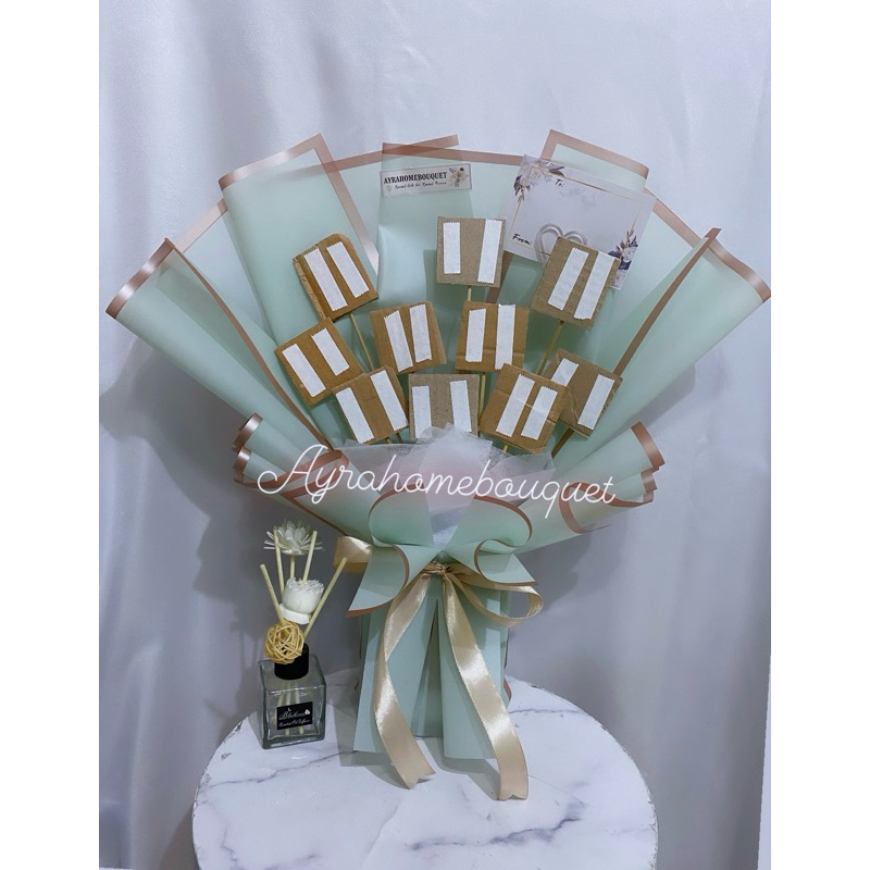 Jual [KOPI] Ready Kerangka Bouquet Bucket Buket Bunga Kopi Foto Snack ...