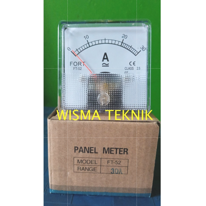 Jual AMPERE METER ANALOG 30 AMP AC/DC FORT MODEL FT-52A | Shopee Indonesia