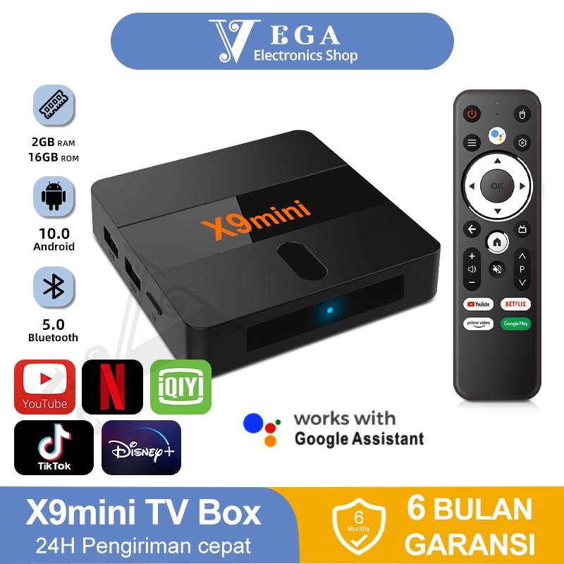 Jual Android Tv Box X9MINI RAM 2GB+16GB ROM Android Box Android 10.0 4K ...