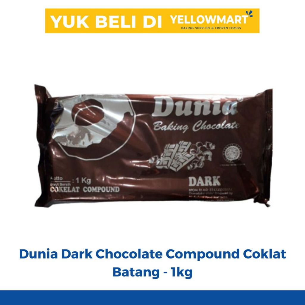 Jual Dunia Dark Chocolate Compound Coklat Batang- 1kg | Shopee Indonesia