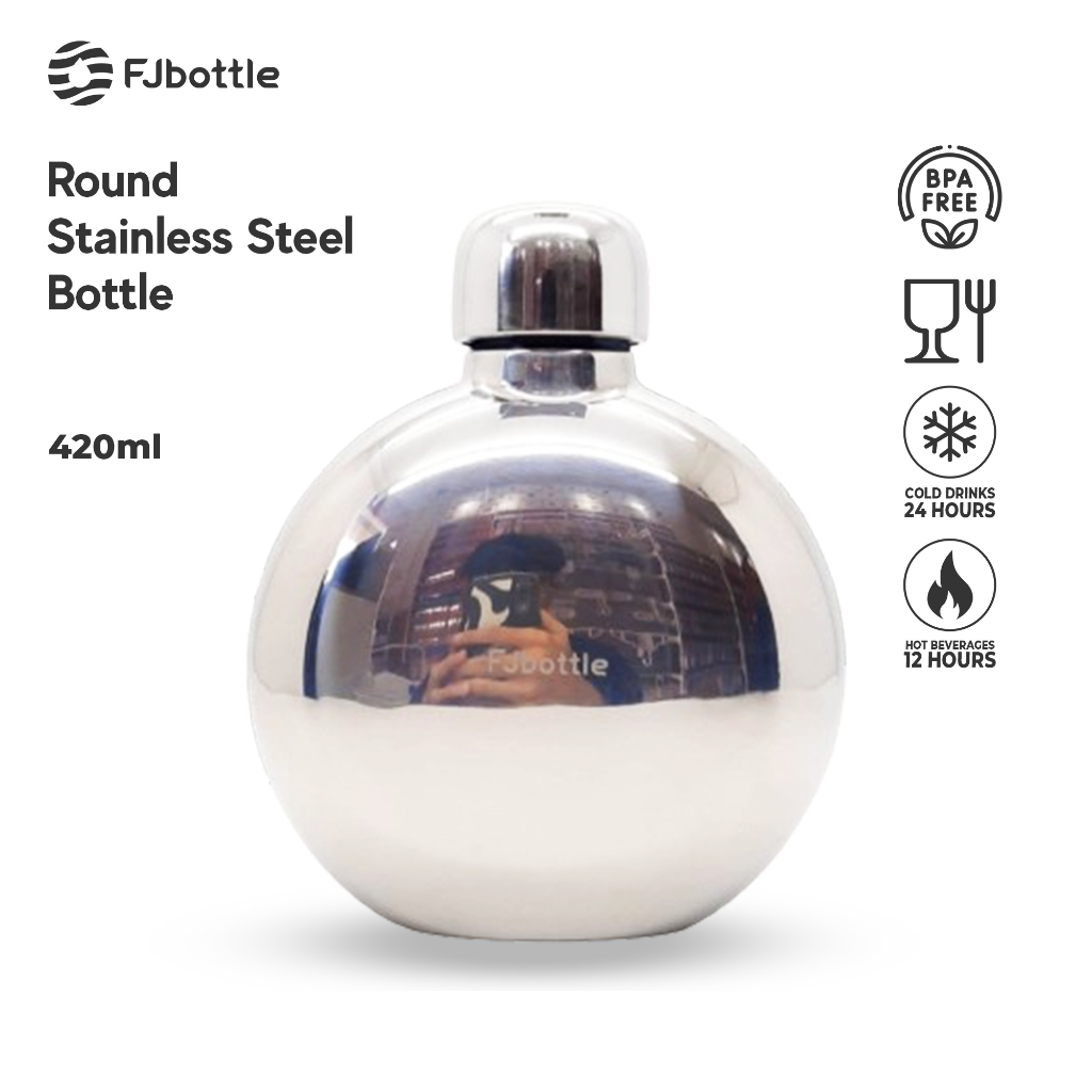 Jual FJbottle - SR2031 Botol Minum Unik Bentuk Bulat Stainless Steel ...