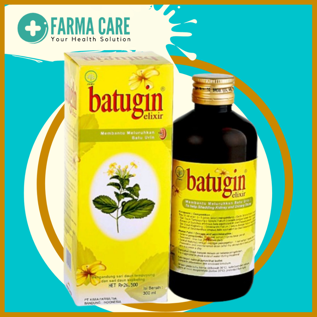Jual BATUGIN ELIXIR 300 ML / OBAT HERBAL BATU GINJAL | Shopee Indonesia