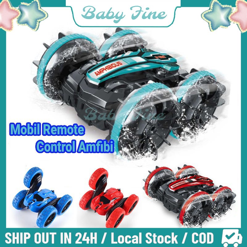 Jual 【24H】Mainan Mobil RC Amfibi Bisa Di Air & Darat 360 Rotation 2.4 ...