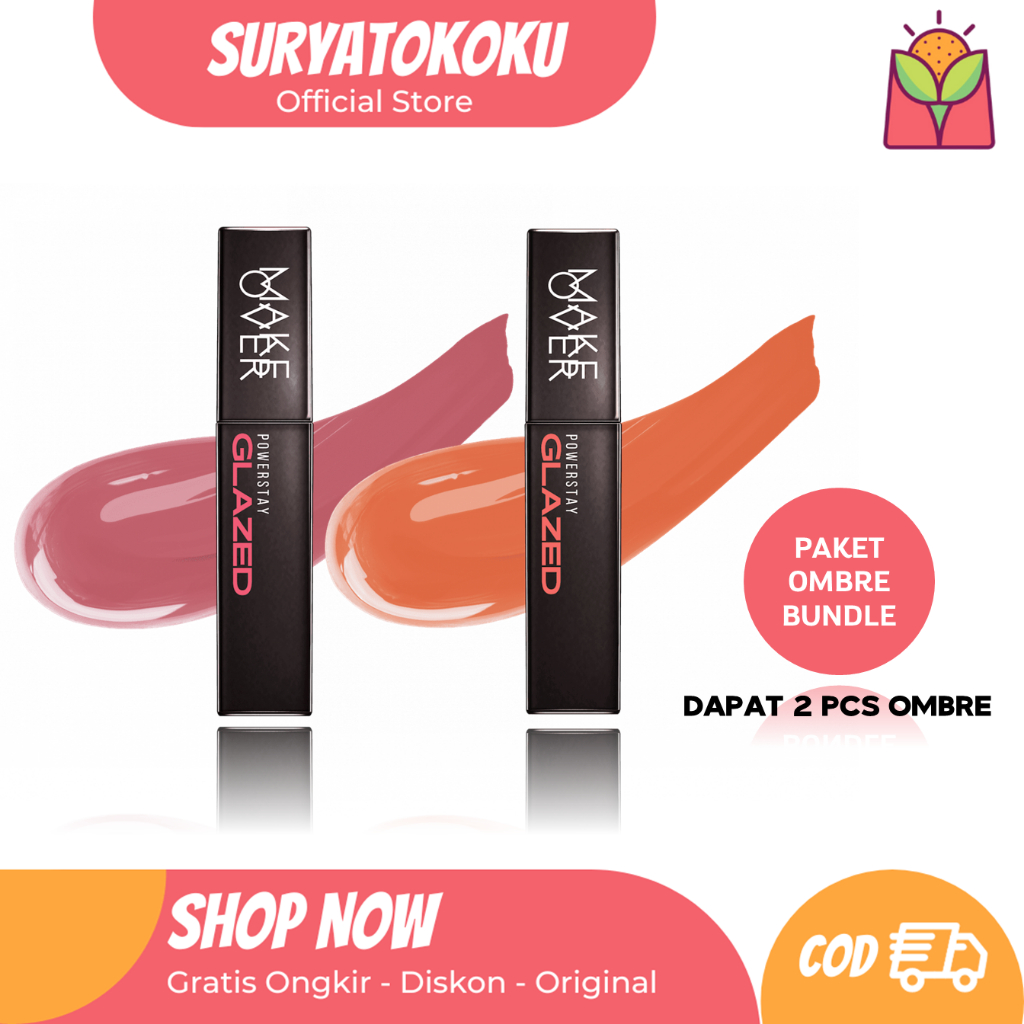Jual MAKE OVER GLOSS BUNDLE Duo Glazed lock - The Glazed Bundle - Paket ...