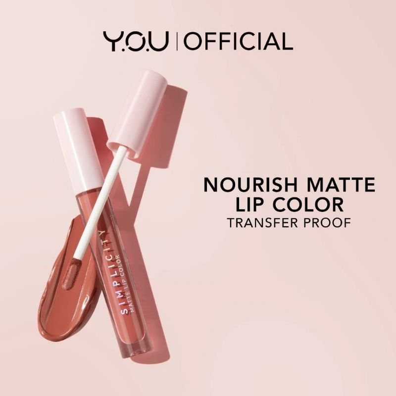 Jual YOU Simplicity Matte Lip Colour | Transferproof | Pigmented ...
