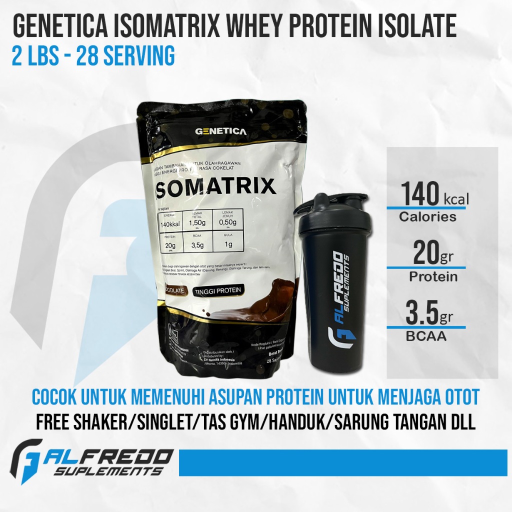 Jual Genetica Isomatrix 2 Lbs Whey Protein Isolate Suplement Otot susu ...