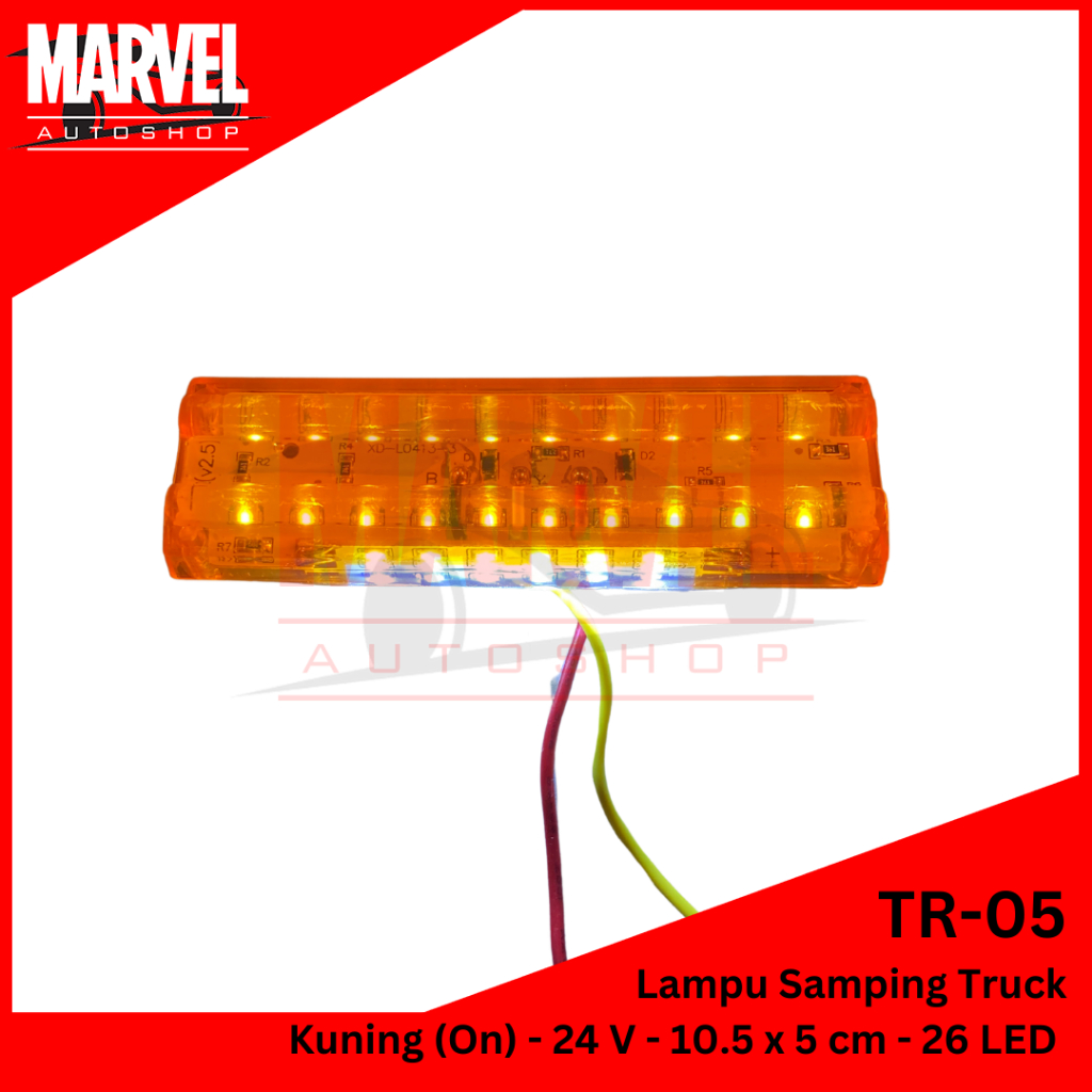 Jual LAMPU LED SAMPING BAK TRUCK TRUK KOTAK PERSEGI PANJANG 12V / 24V 24 VOLT WARNA WARNI 2 MODE ...