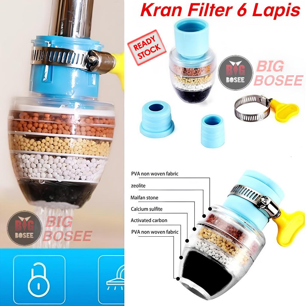 Jual BB7 - Sambungan Kran Filter Air 6 Lapis Saringan Kran Keran Filter ...