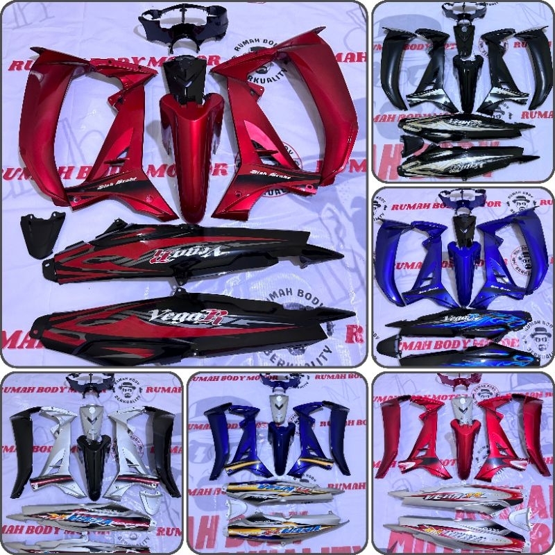 Jual YAMAHA VEGA R NEW COVER FULL BODY HALUS VEGA R NEW PLUS STRPING ...