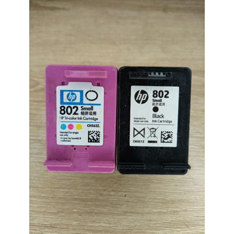 Jual catridge hp 802 black color siap pakai | Shopee Indonesia
