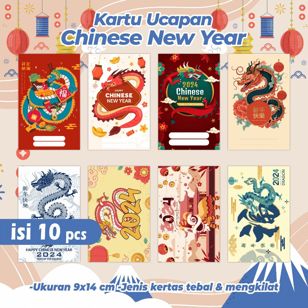 Jual Greating Card imlek - kartu ucapan chinese new year - imlek card ...
