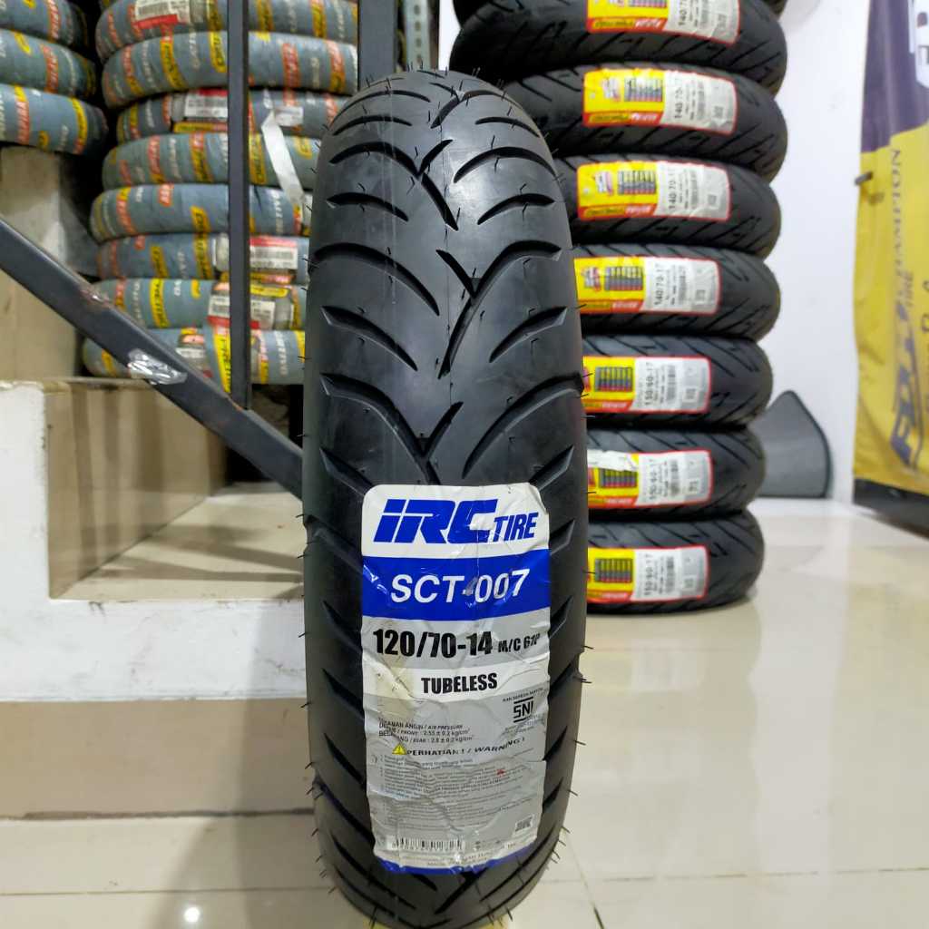 Jual ( STOK TERBARU ) Ban Belakang Motor Honda PCX 150 IRC SCT-007 120 70 Ring14 Tubeless Free ...