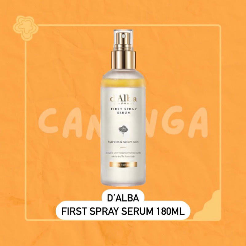 Jual D'Alba first spray serum 180ml / White Truffle First Spray Serum 180 ml | Shopee Indonesia
