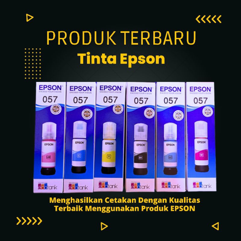 Jual Tinta Epson 057 (1 set) ORIGINAL For Printer L8050 L18050 | Shopee ...