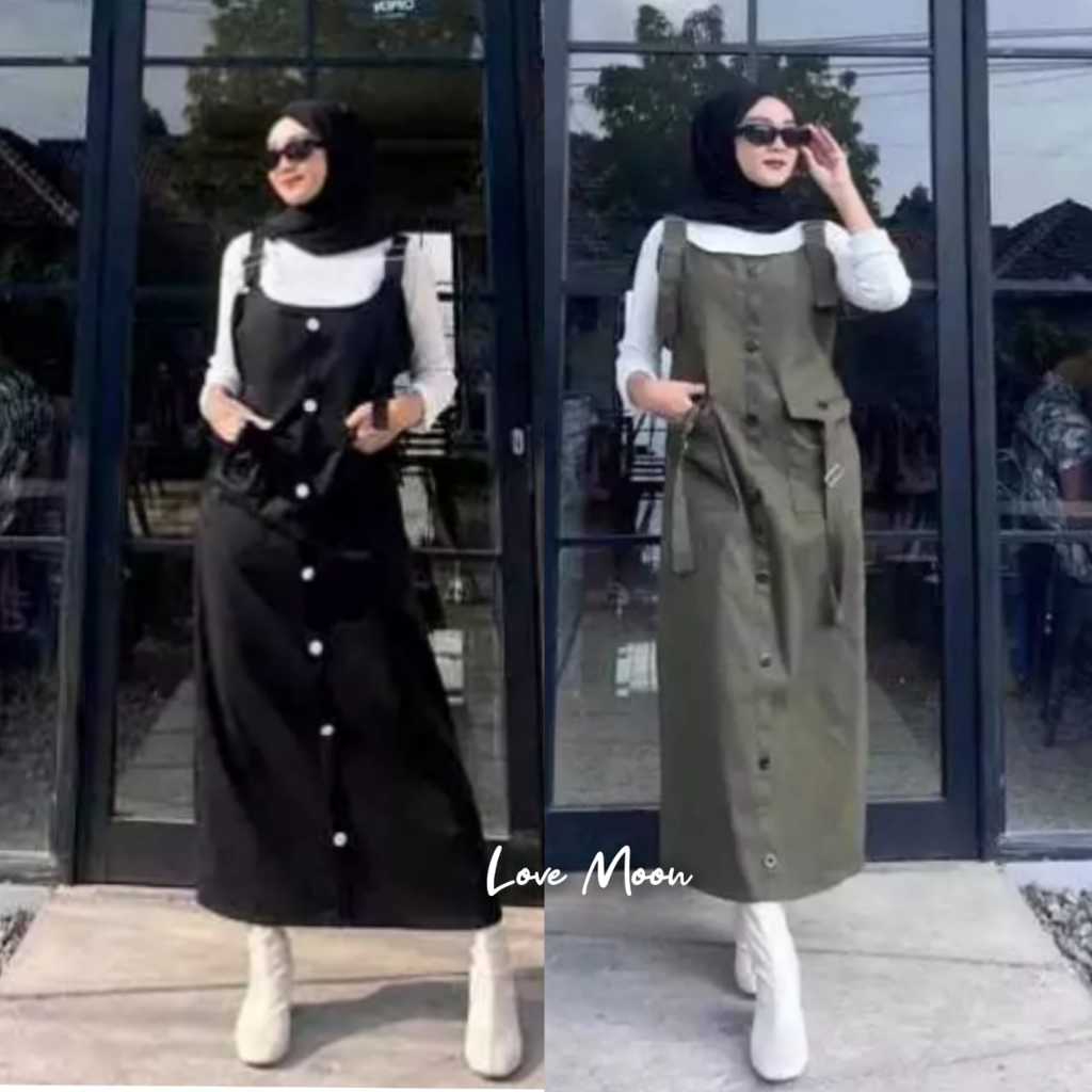 Jual Overall Cargo Wanita Jumpsuit Remaja Korean Style Baju Kodok Playsuit Dewasa Terbaru ...