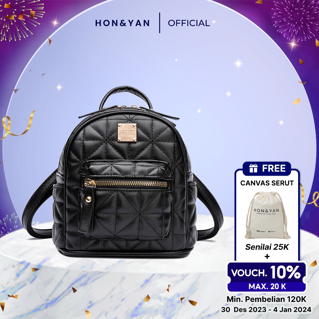 Jual HONYAN Tas Ransel Wanita Import Tas Backpack Cewek Tas Ransel ...