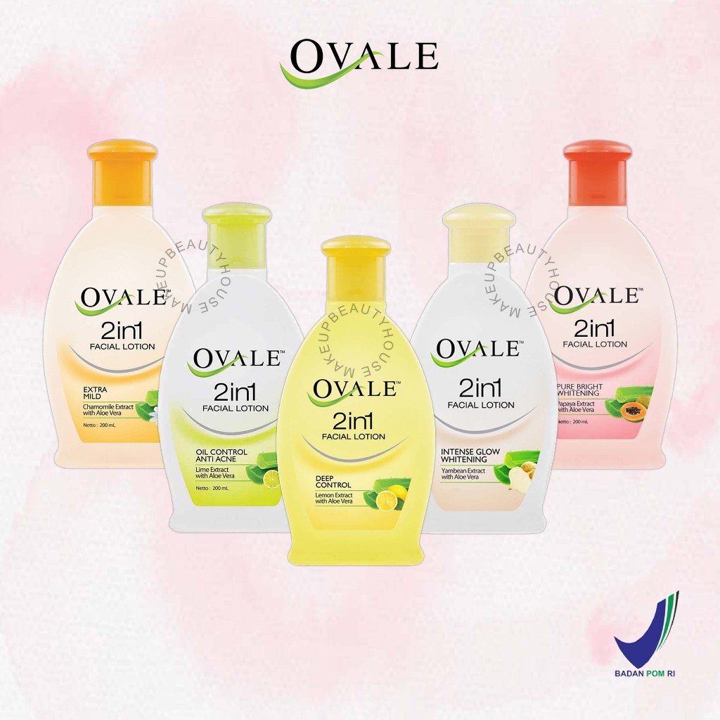 Jual OVALE Facial Lotion Botol 60ml / 100ml / 200ml | Shopee Indonesia
