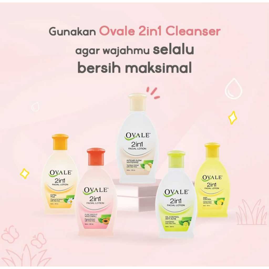 Jual OVALE Facial Lotion Botol 60ml / 100ml / 200ml | Shopee Indonesia