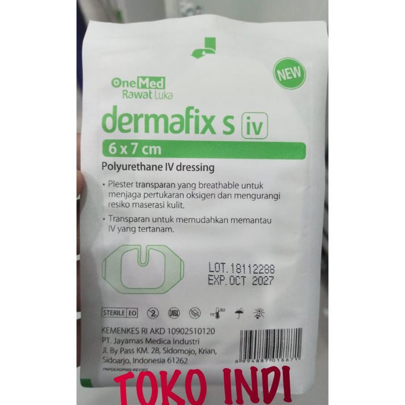 Jual PER PCS Dermafix S IV 6x7 cm/Plester Infus | Shopee Indonesia