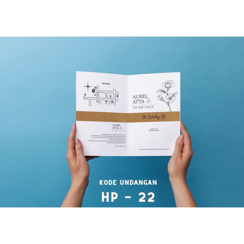 Jual Undangan Hitam Putih Elegan Modern Aesthetic | Undangan Monokrom ...