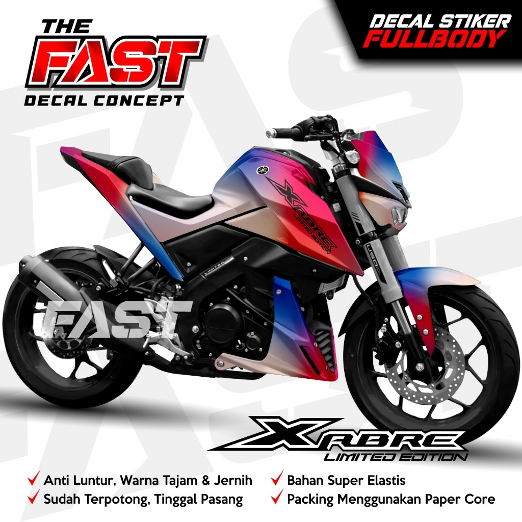 Jual DECAL Stiker Xabre Stiker Striping XABRE - Stiker Motor Yamaha ...