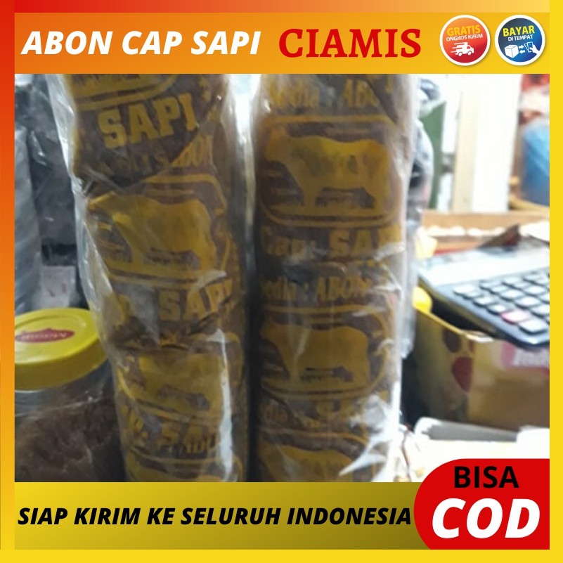 Jual isi 20 pcs 1 pak abon sapi cap sapi khas ciamis kualitas premium ...