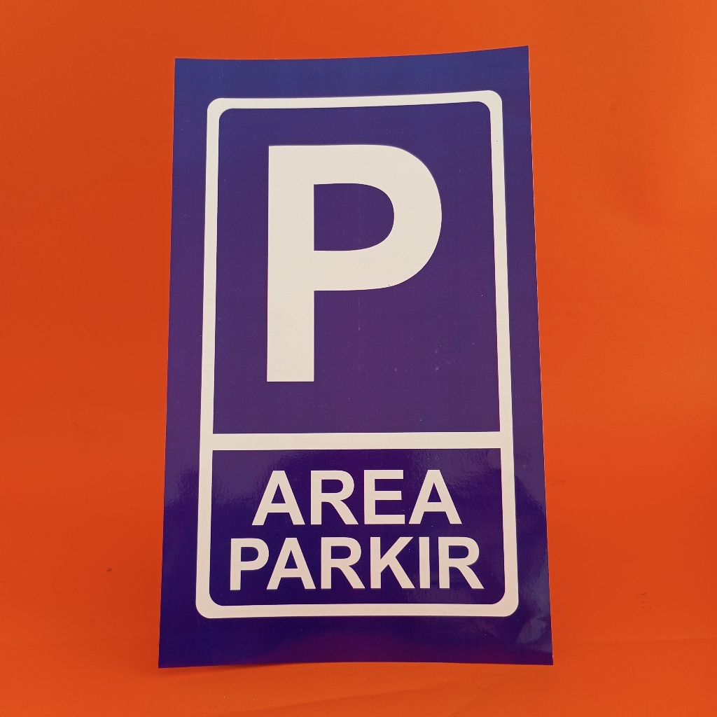 Jual Stiker Area Parkir/ Parkir Umum/ Stiker Biru Putih | Shopee Indonesia