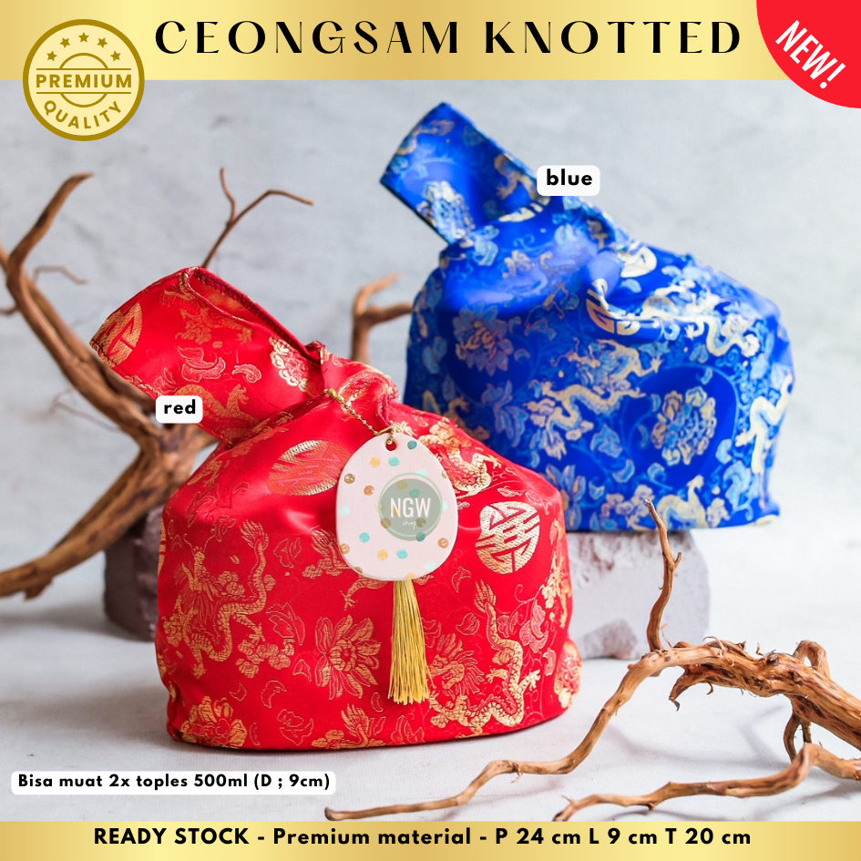 Jual CNY knotted bag ceongsam chinese new year 24x9x20 motif oriental ...
