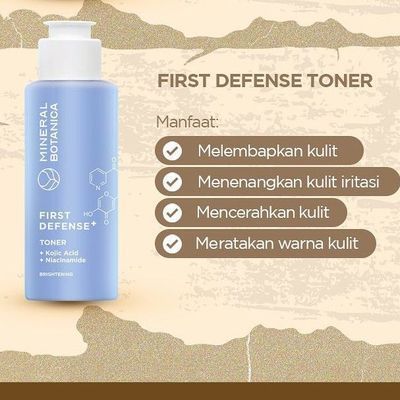 Jual mineral botanica brightening first defense toner 90ml new (biru ...