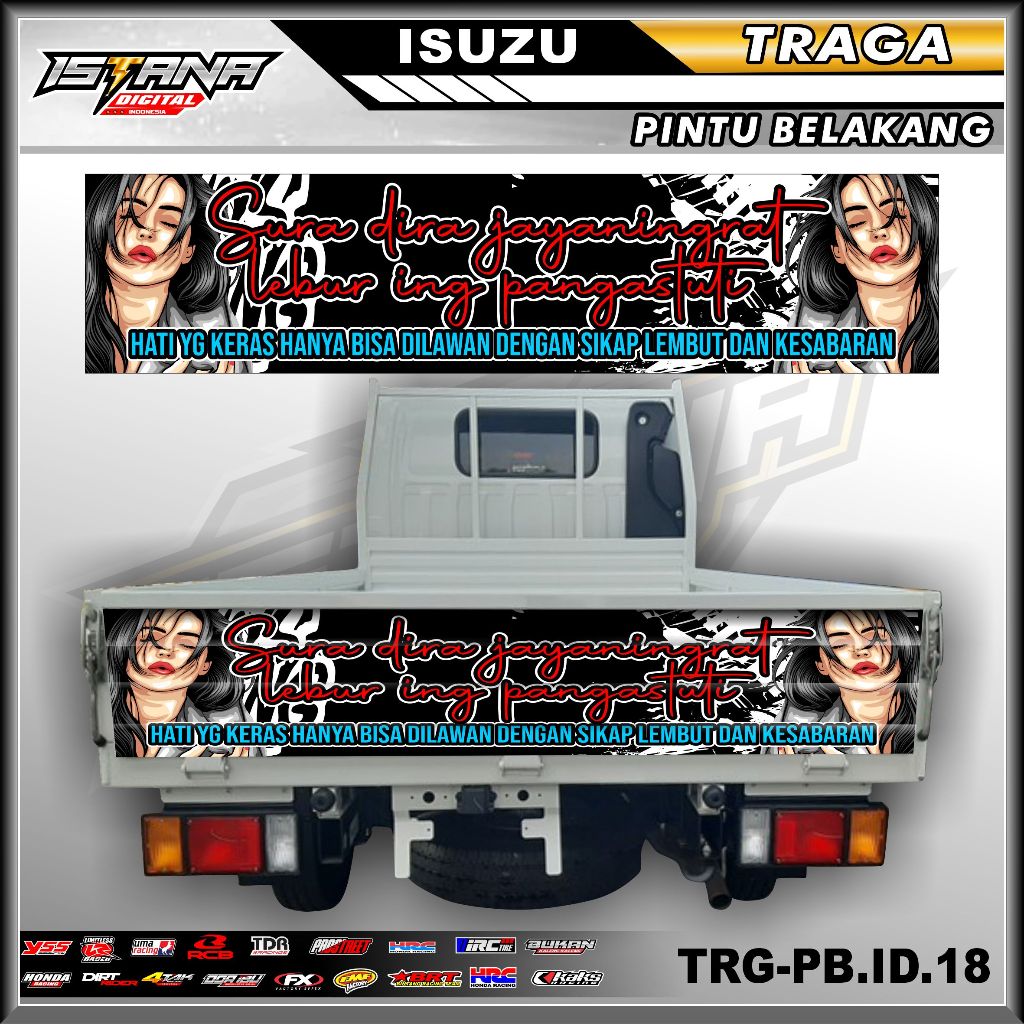 Jual Stiker Pintu Belakang Pick Up TRAGA - Sticker Variasi Pintu ...