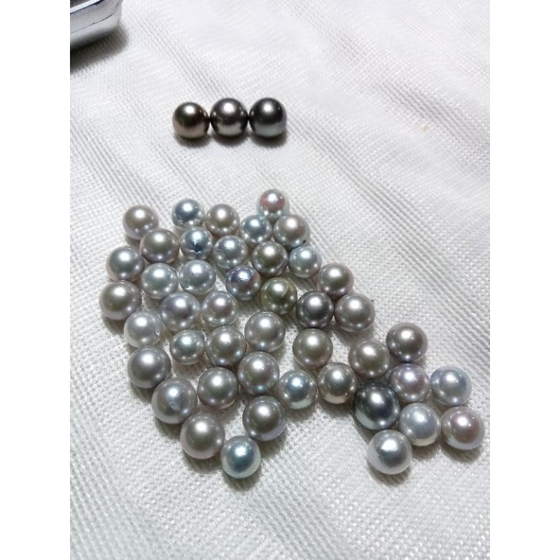 Jual butiran mutiara laut akoya | mutiara laut blue ice grade AAA ...