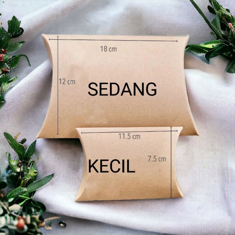 Jual PILLOW BOX GIFT BOX SOVENIR UKURAN KECIL DAN SEDANG | Shopee Indonesia