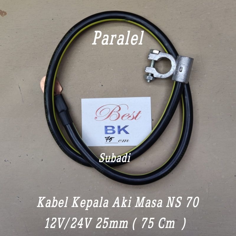 Jual KABEL KLEM KEPALA AKI ACCU MASA NS70 KEPALA BESAR 25MM 75CM " SUBADI " | Shopee Indonesia