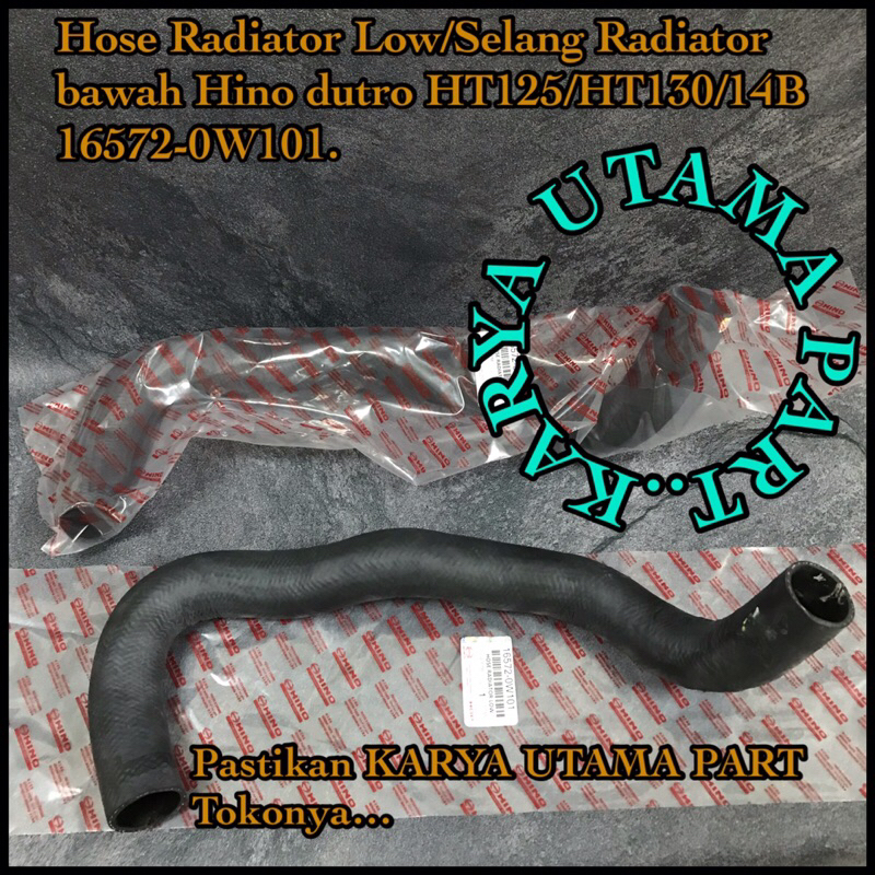 Jual Hose radiator bawah Hino dutro HT125,HT130,14B 16572-0W101 ...