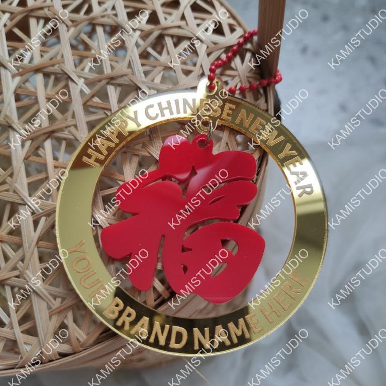 Jual TAG AKRILIK CNY GANTUNG TENGAH / GANTUNGAN HAMPERS / UCAPAN CNY ...