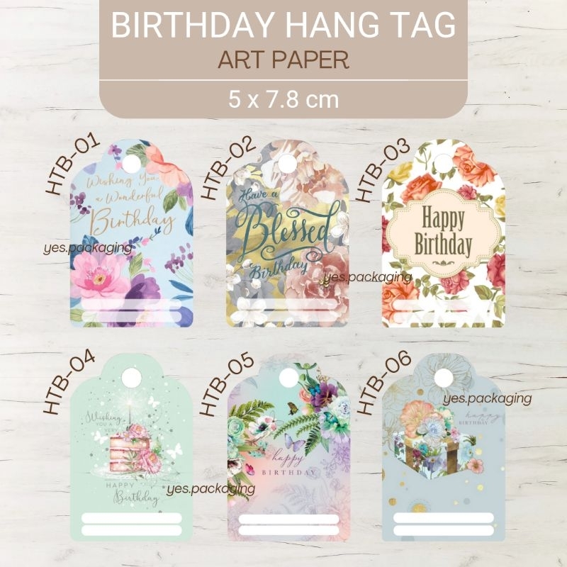 Jual [6pc] HANGTAG HANG TAG HAPPY BIRTHDAY ULANG TAHUN | Shopee Indonesia
