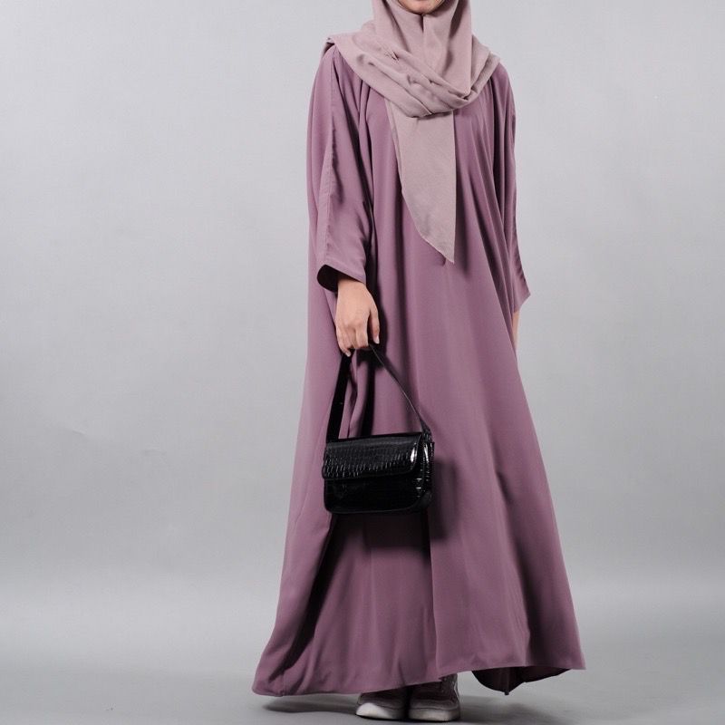 Jual Maha Dress | Abaya | Gamis Polos Jumbo | Kaftan Batwing by Zeaarabic | Shopee Indonesia