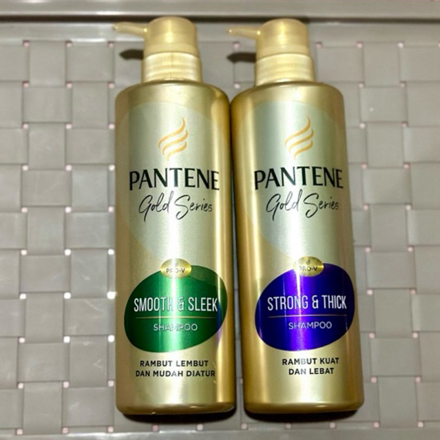 Jual Pantene Sampo Anti Kusut Smooth & Sleek dan Strong & Thick 450mL ...