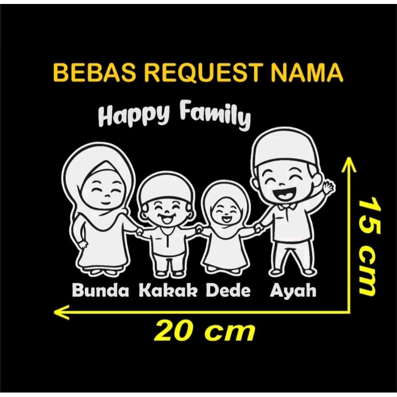 Jual stiker happy family | Shopee Indonesia