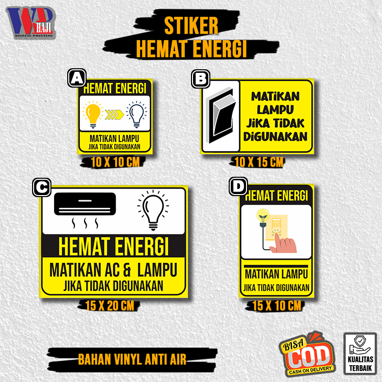 Jual STIKER HEMAT ENERGI | STIKER MATIKAN LAMPU | STIKER MATIKAN AC | STIKER MATIKAN AC | Shopee ...