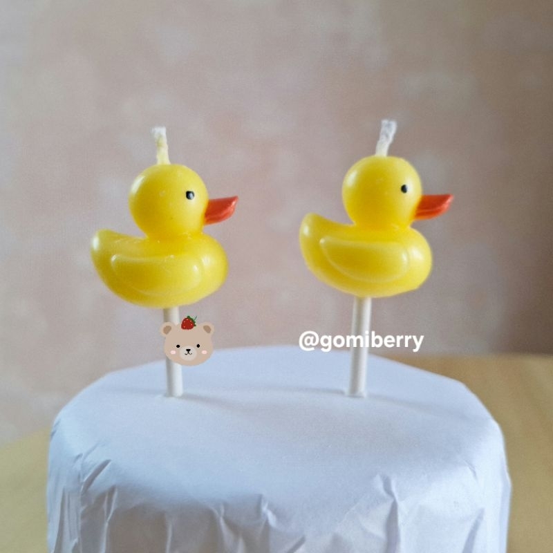 Jual Lilin Bebek Duck Kecil Topper Kue Ulang Tahun Cupcake | Shopee ...