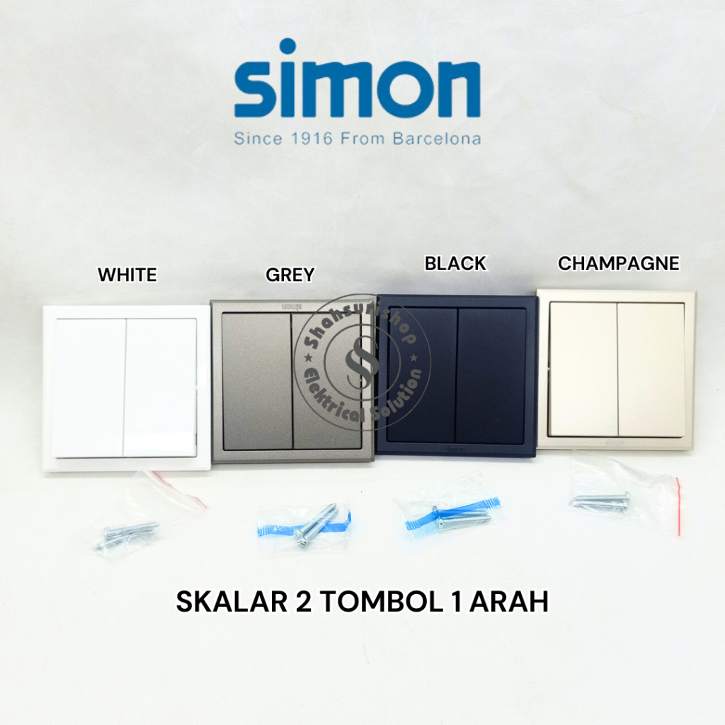 Jual SIMON SAKLAR SERI 2 GANG 1 WAY E3 301021N | Shopee Indonesia