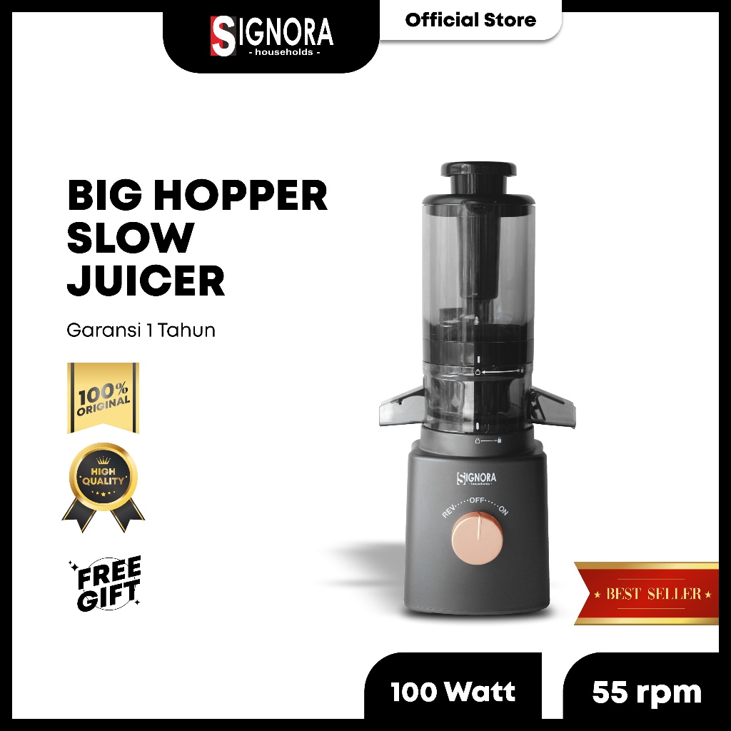 Jual Big Hopper Slow Juicer + Hadiah kategori 3 | Shopee Indonesia