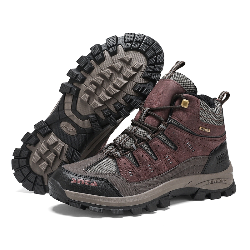 Jual Sepatu Gunung SNTA 502 Mid Red Burgundy Waterproof Original ...
