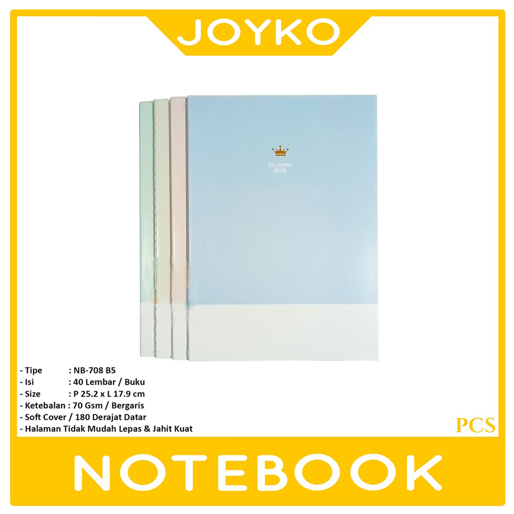 Jual JOYKO - Buku Catatan Notebook NB - 708 B5 Crown Book - Pcs ...