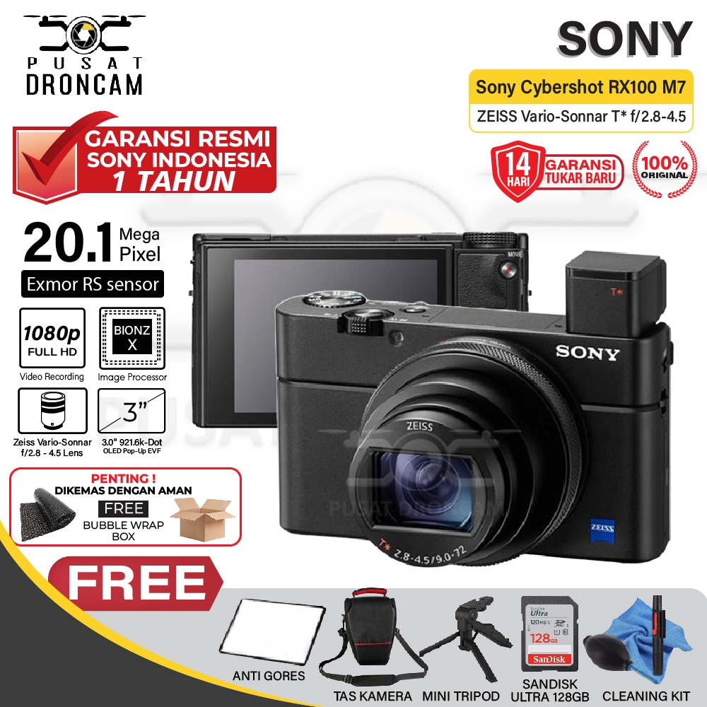 Jual Sony Cybershot RX100 M7 - RX-100 VII - MARK 7 Garansi Resmi | Shopee Indonesia