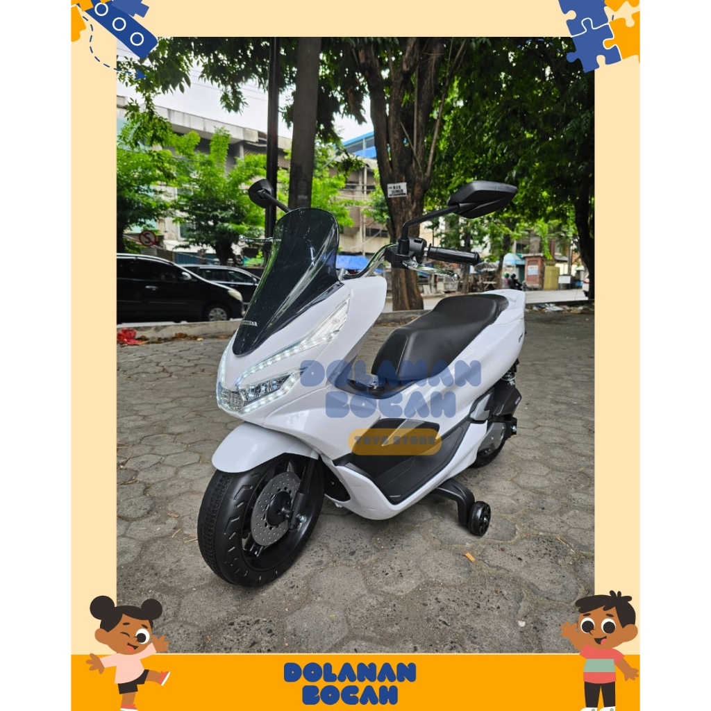 Jual Motor Aki Anak Honda PCX M-988 PMB M988 Motor Listrik Mainan Anak ...